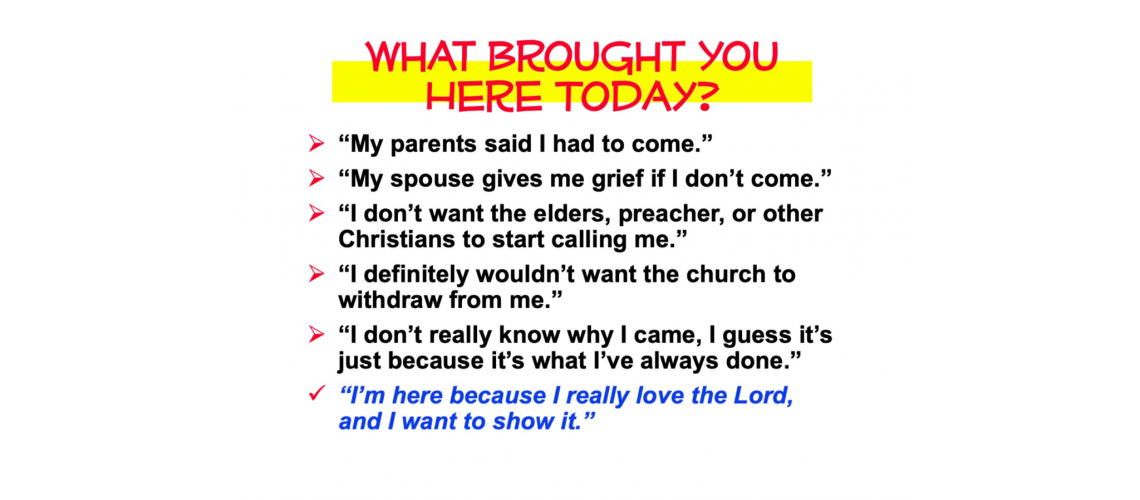 What Brought You Here Today South Franklin Church Of Christ